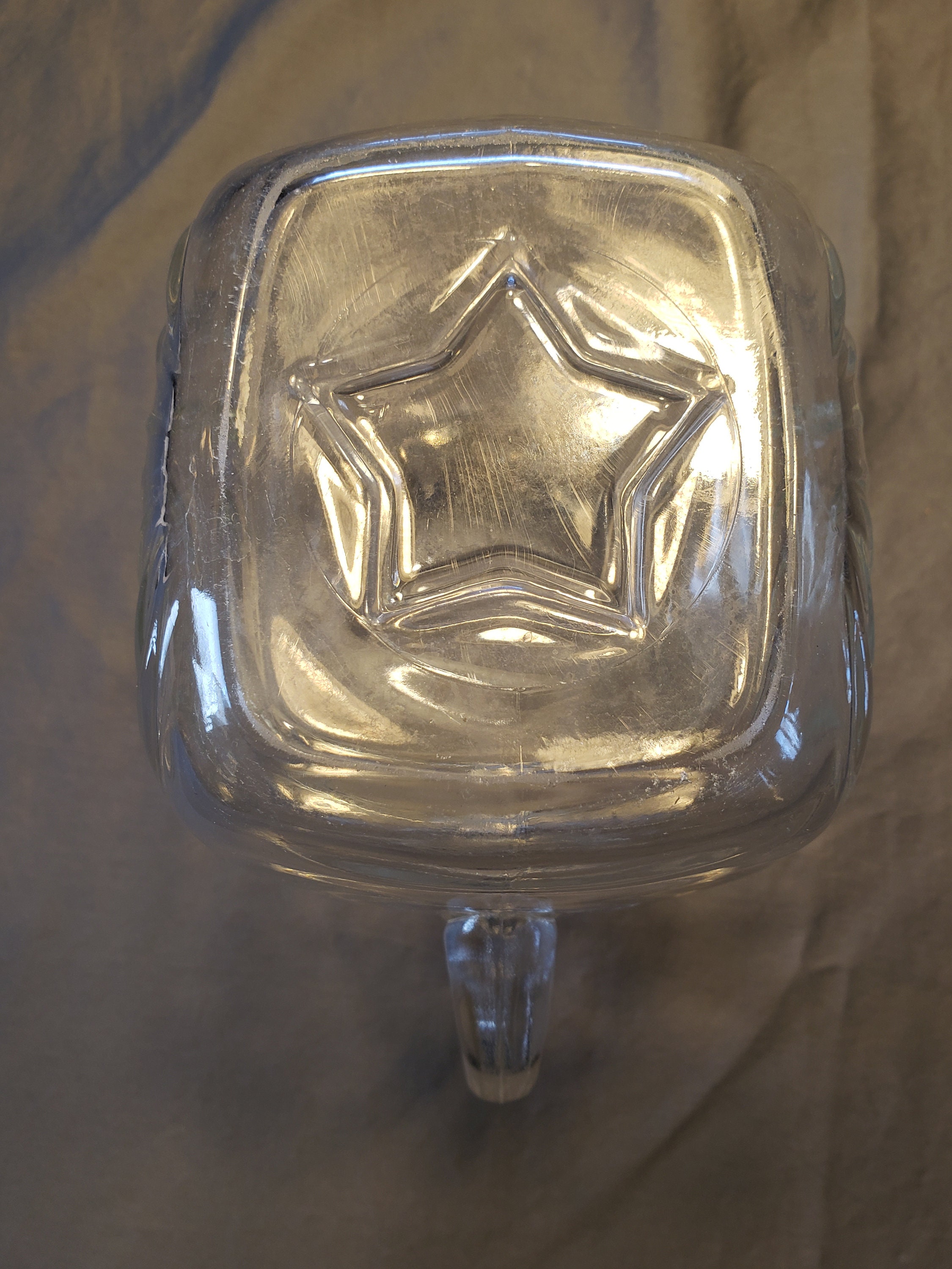Federal Glass Star Beverage Pitcher Mid Century - Etsy