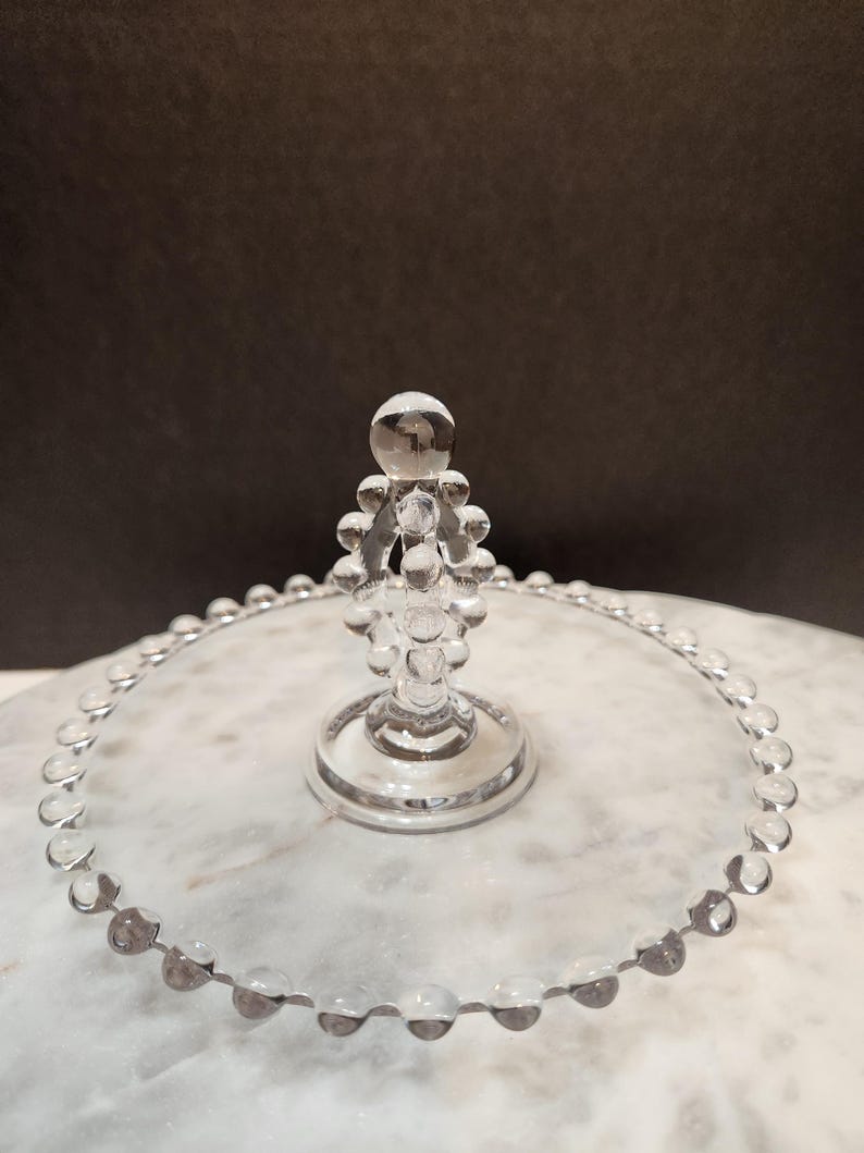 Imperial Candlewick Lemon Server With Center Beaded Glass Handle - Etsy