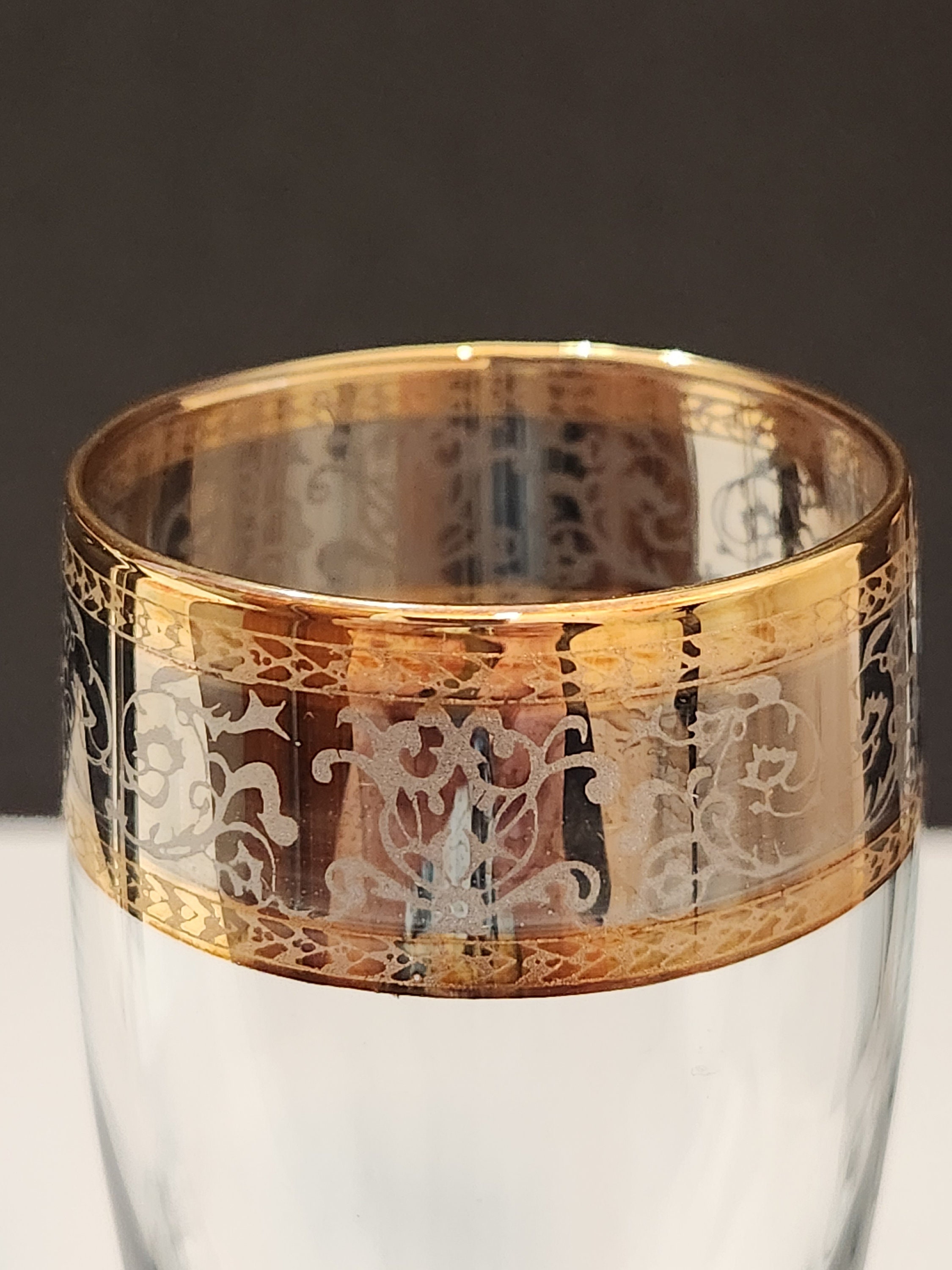 Baroque 24k Gold & Platinum Crystal Champagne Flutes Set of 4 - Etsy