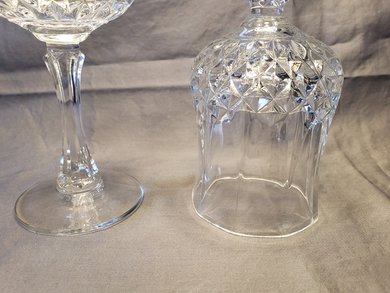 St. George Crystal Belmont Pattern Wine Glasses Set of 2, Crystal ...