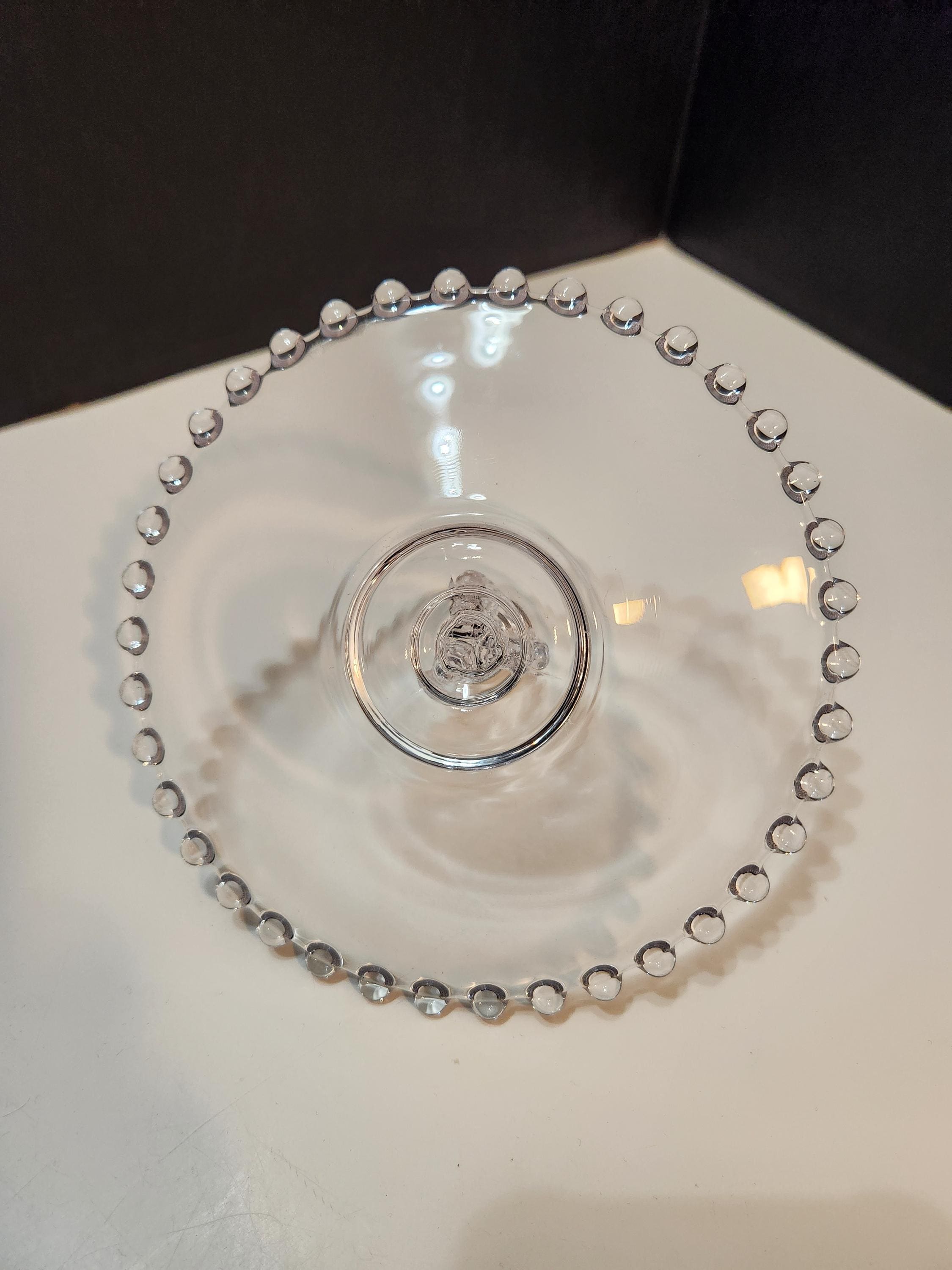 Imperial Candlewick Lemon Server With Center Beaded Glass Handle - Etsy