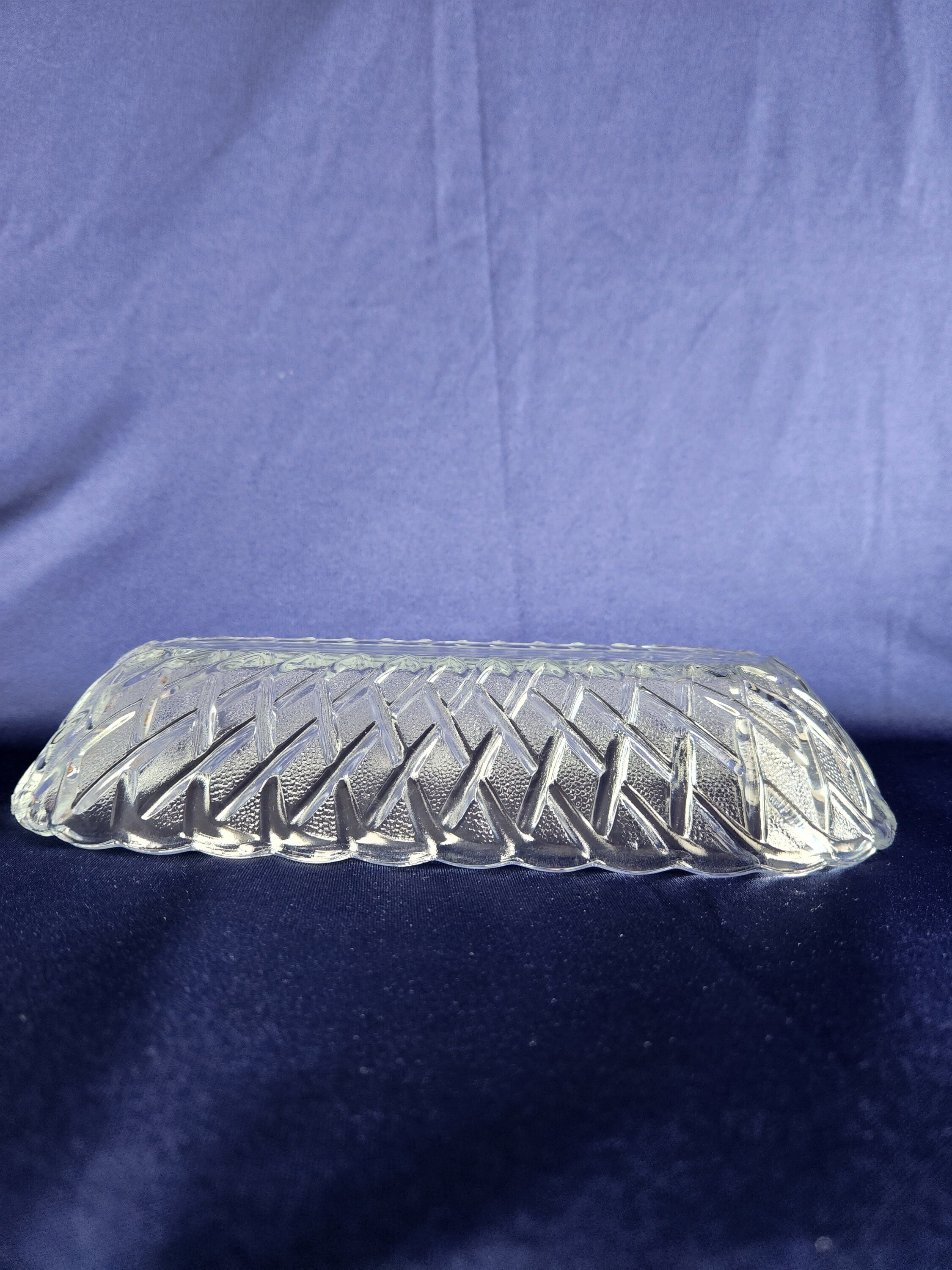 Vintage Oval Clear Glass Celery Dish/ Relish Tray / Serving - Etsy