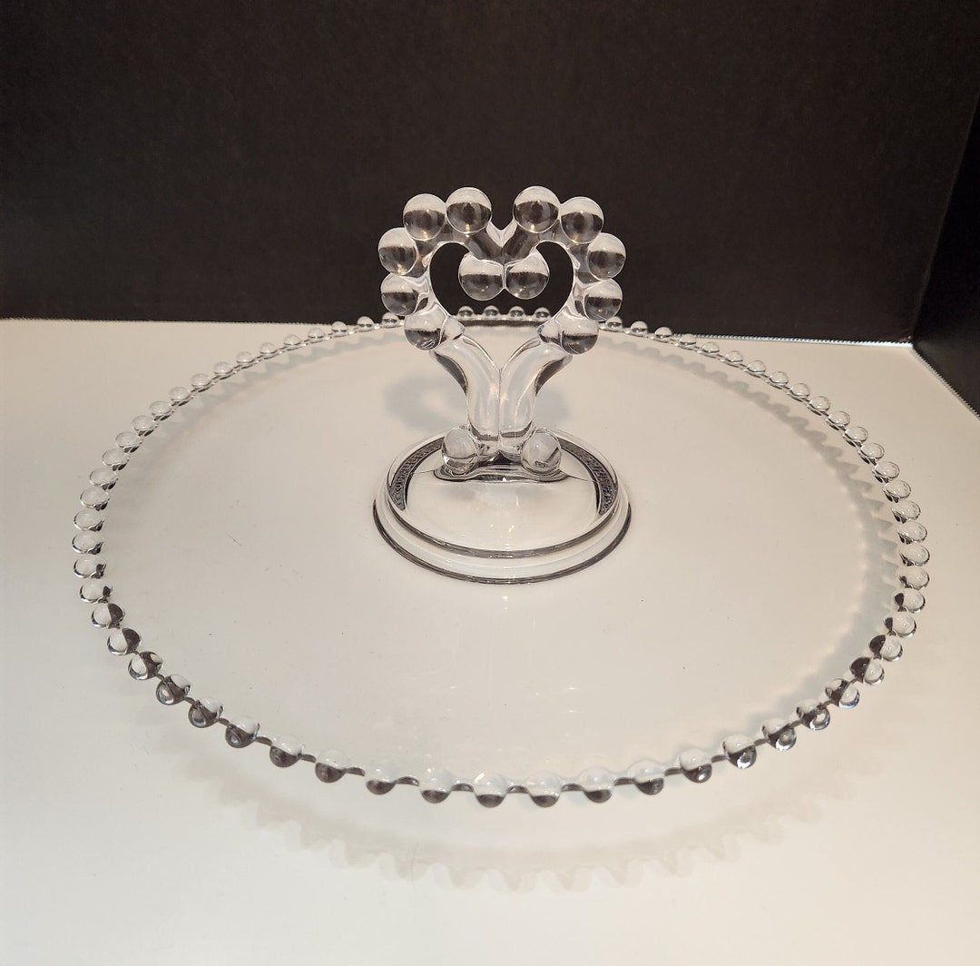 Candlewick Clear Glass 11 3/4" Pastry Serving Tray - Dessert Tray With ...
