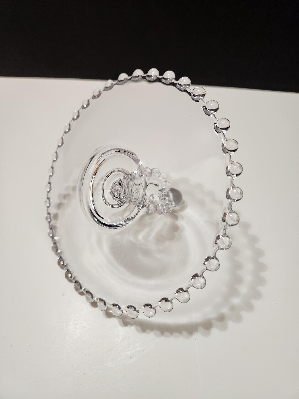 Imperial Candlewick Lemon Server With Center Beaded Glass Handle - Etsy