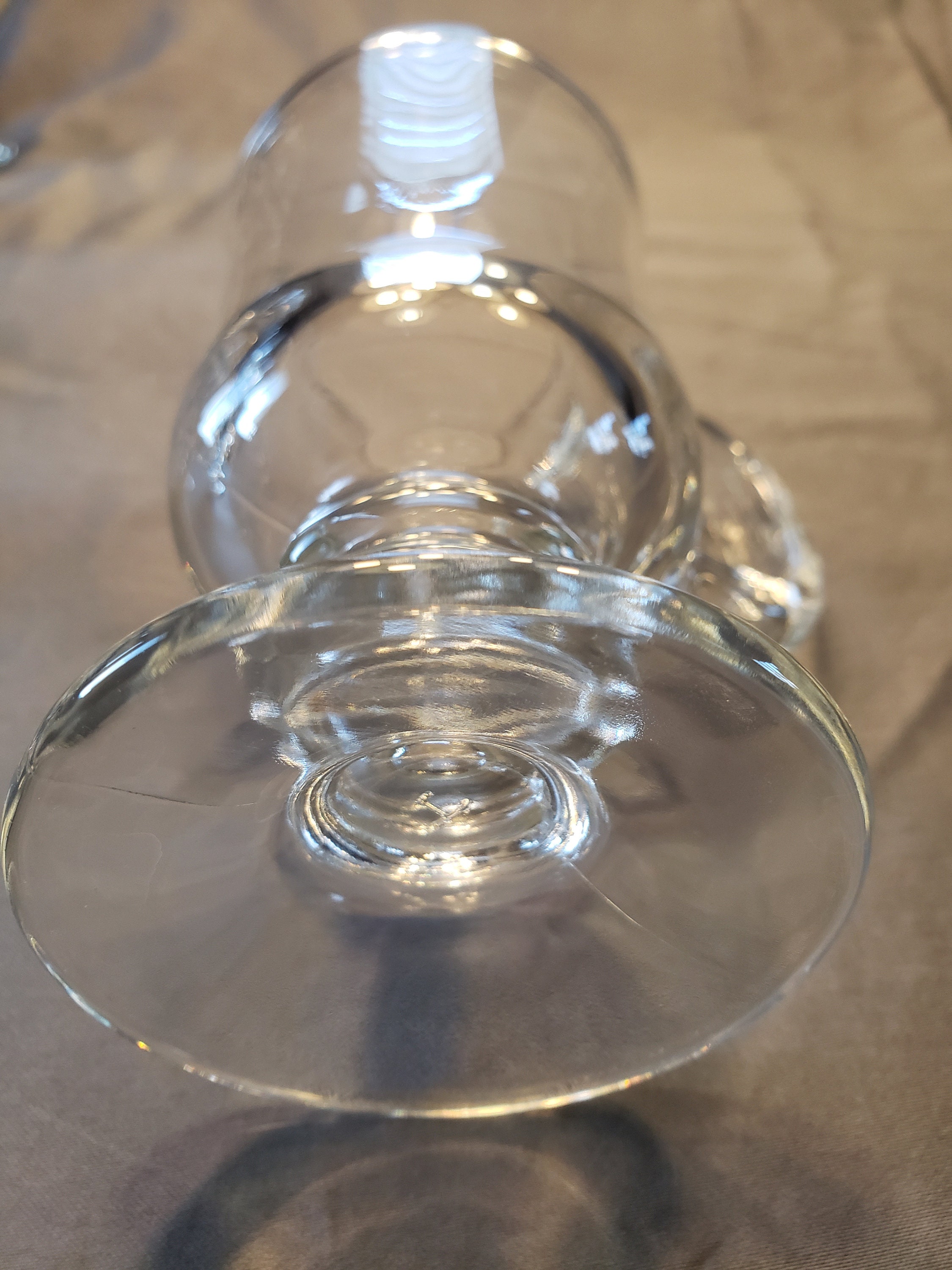 Set of 5 Libby Clear Glass Pedestal Mugs, Irish Coffee/ Cocoa Mugs - Etsy