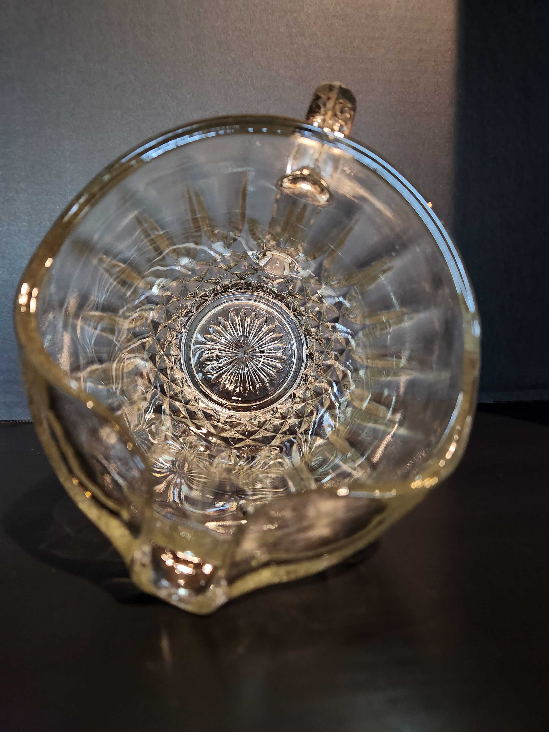 Vintage Anchor Hocking Pitcher: Crown Point Diamond Glass, 64 Oz - Etsy