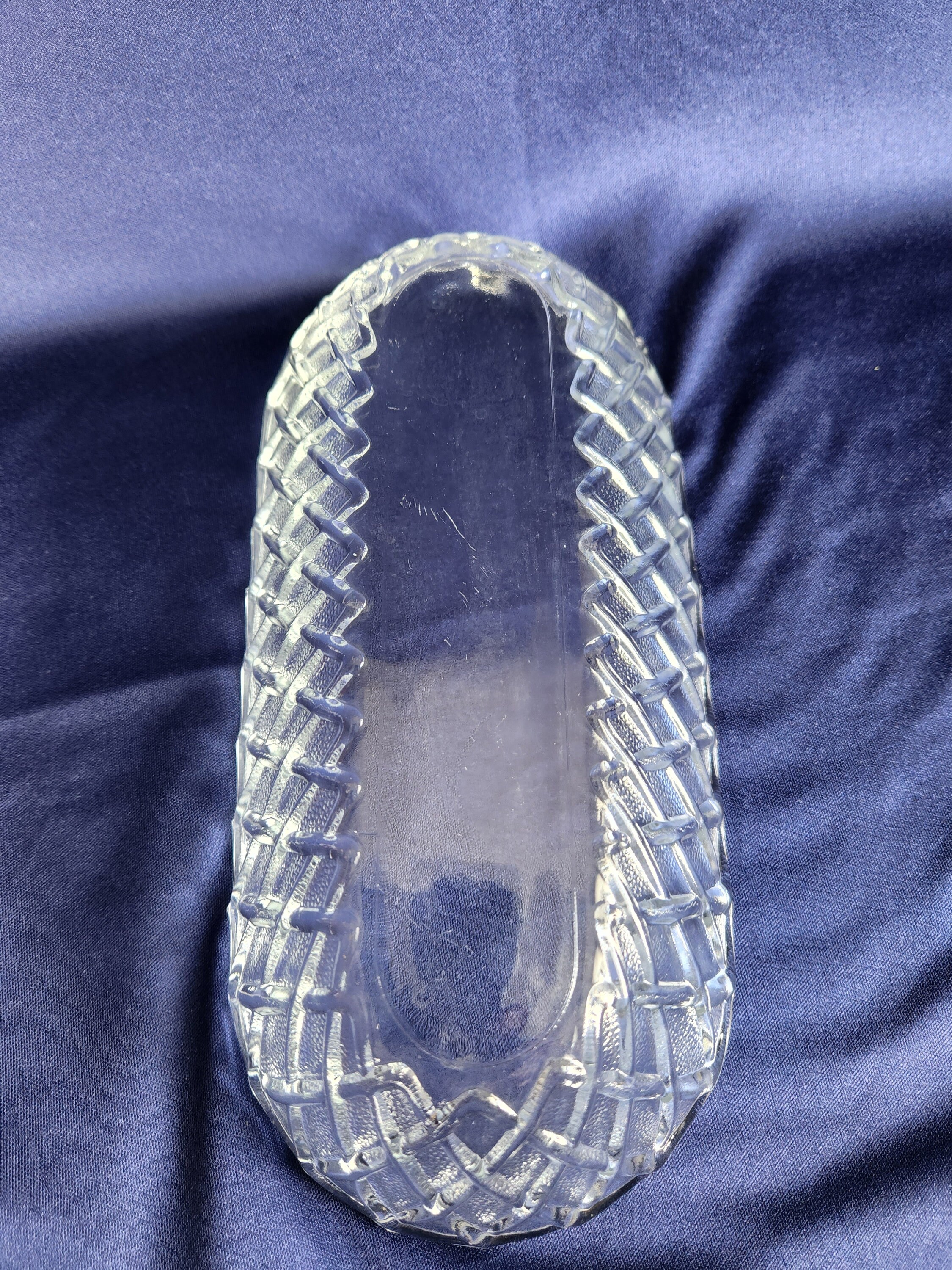 Vintage Oval Clear Glass Celery Dish/ Relish Tray / Serving - Etsy