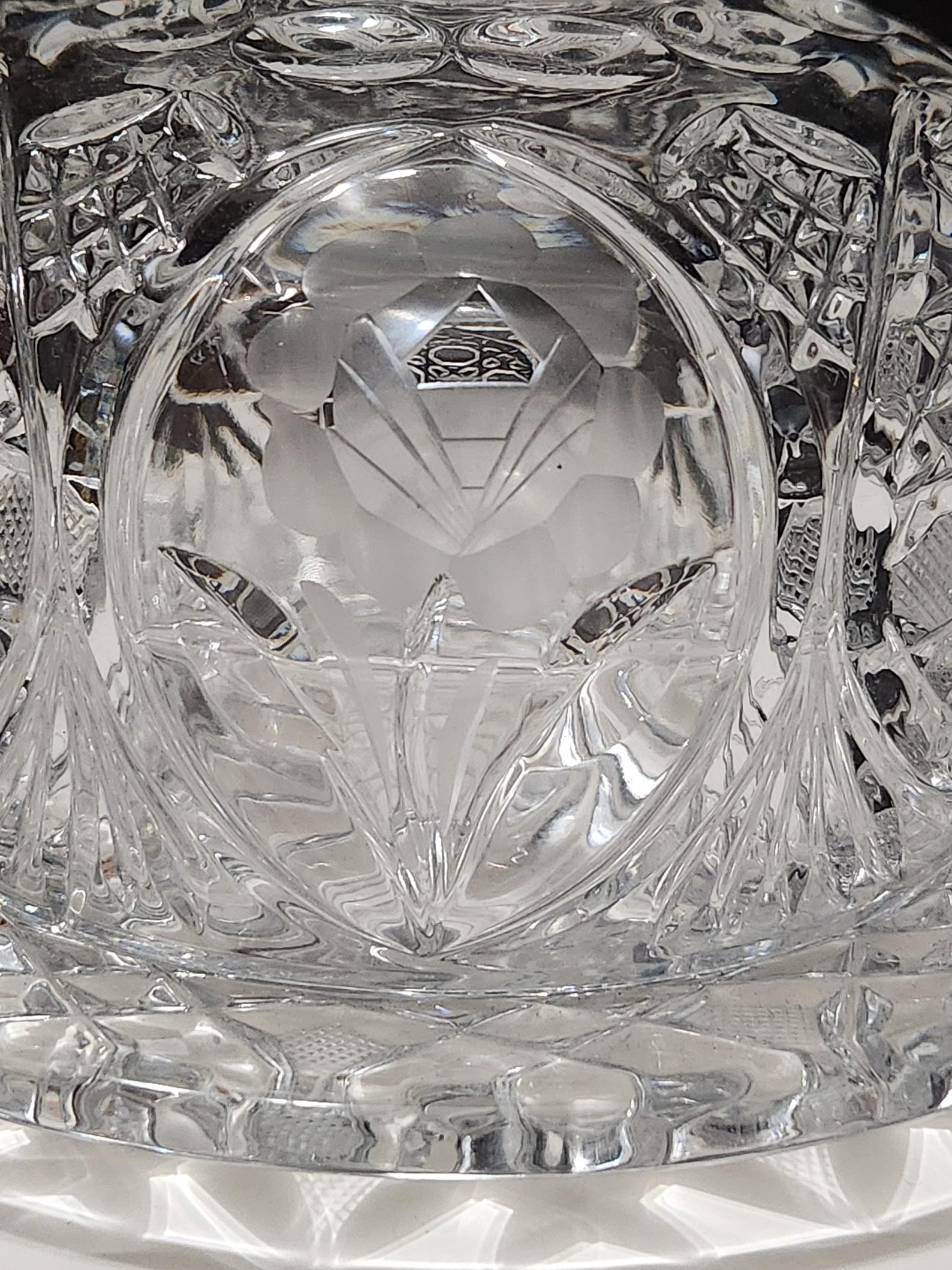 Round Crystal Butter Dish & Cover With Faceted Knob - Cheese Keeper - Etsy