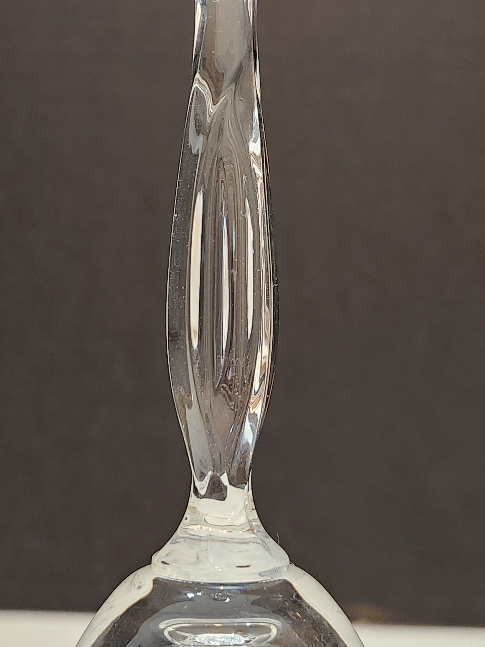 Mikasa Dune Grass Cut Pattern Crystal Wine Glasses Set of 10, 1980s ...