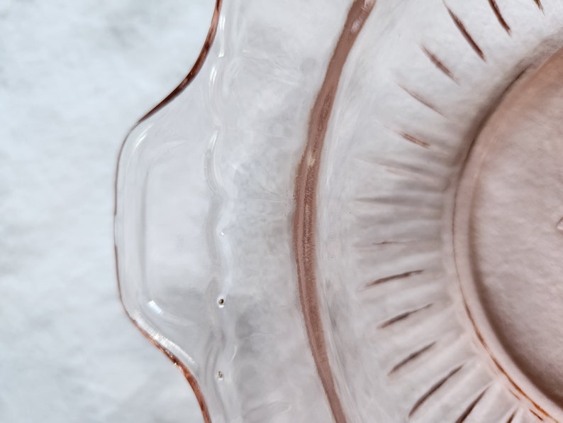 Mayfair Open Rose Pattern Pink Depression Glass Small Round Vegetable ...