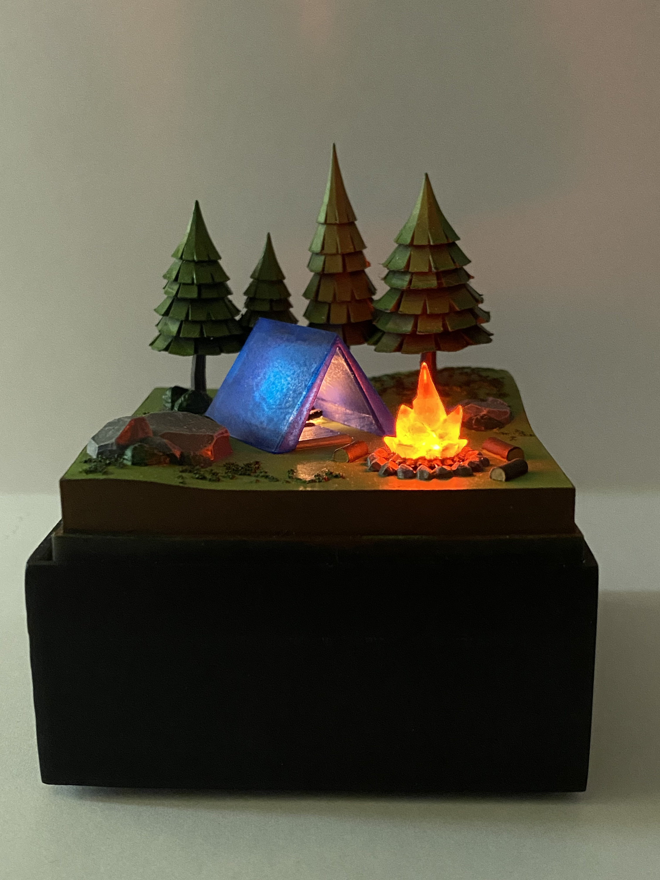 Campsite Night Light STL File Digital Download 3D Printer (read ...
