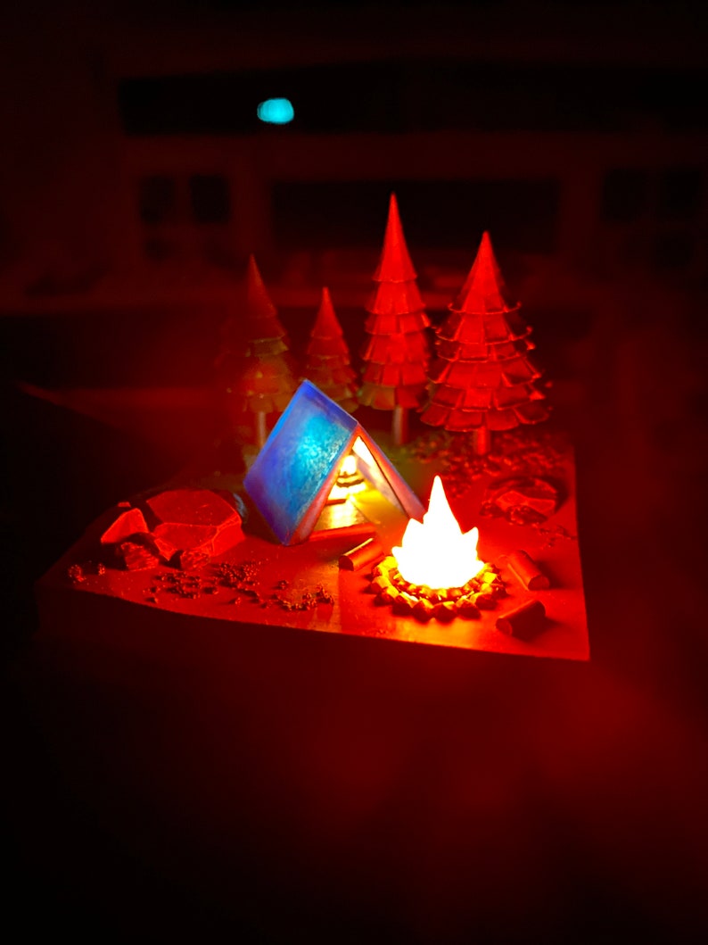Campsite Night Light STL File Digital Download 3D Printer (read ...