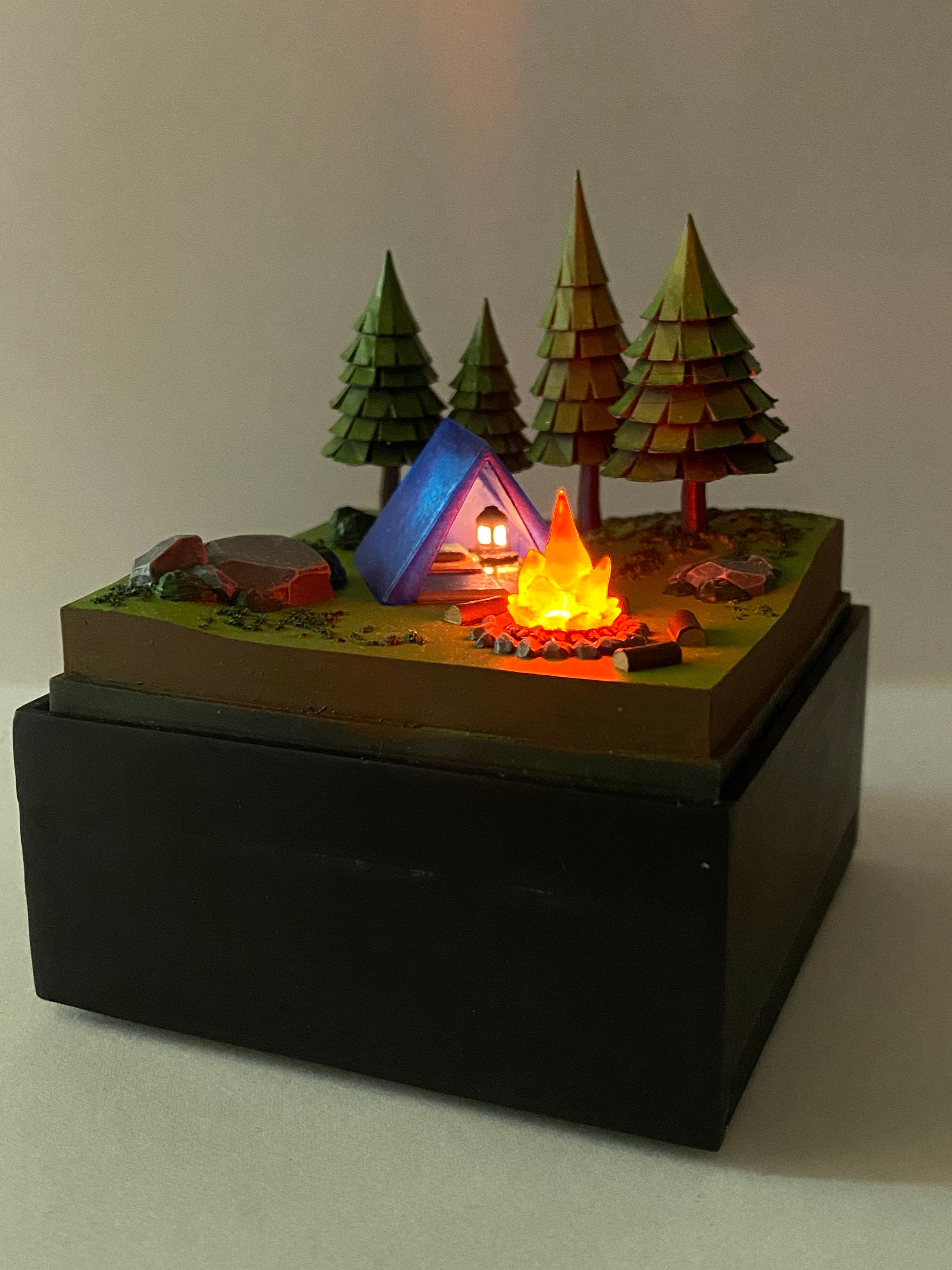 Campsite Night Light STL File Digital Download 3D Printer read ...