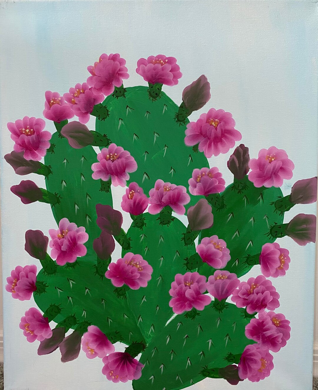 Blooming Angel Wing Cactus - Etsy