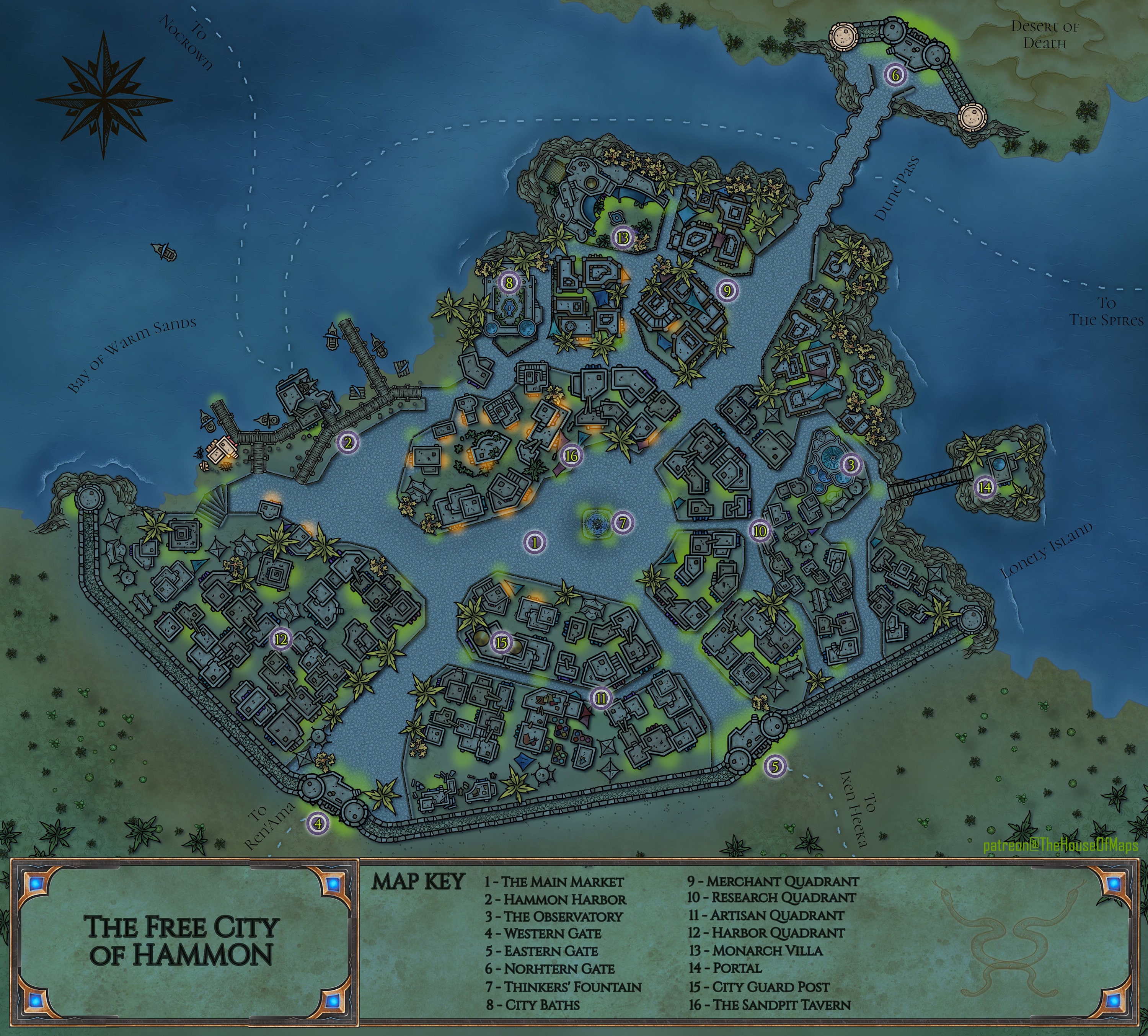 Tabletop Rpg City Map