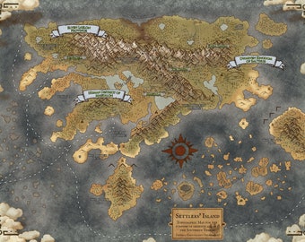CITY Custom Digital Tabletop RPG Fantasy Map - Etsy