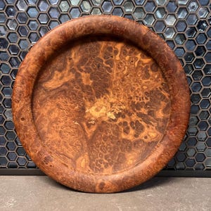 Hand Turned Australian Coolibah Burl Wooden Serving Bowl, Fruit Bowl ...
