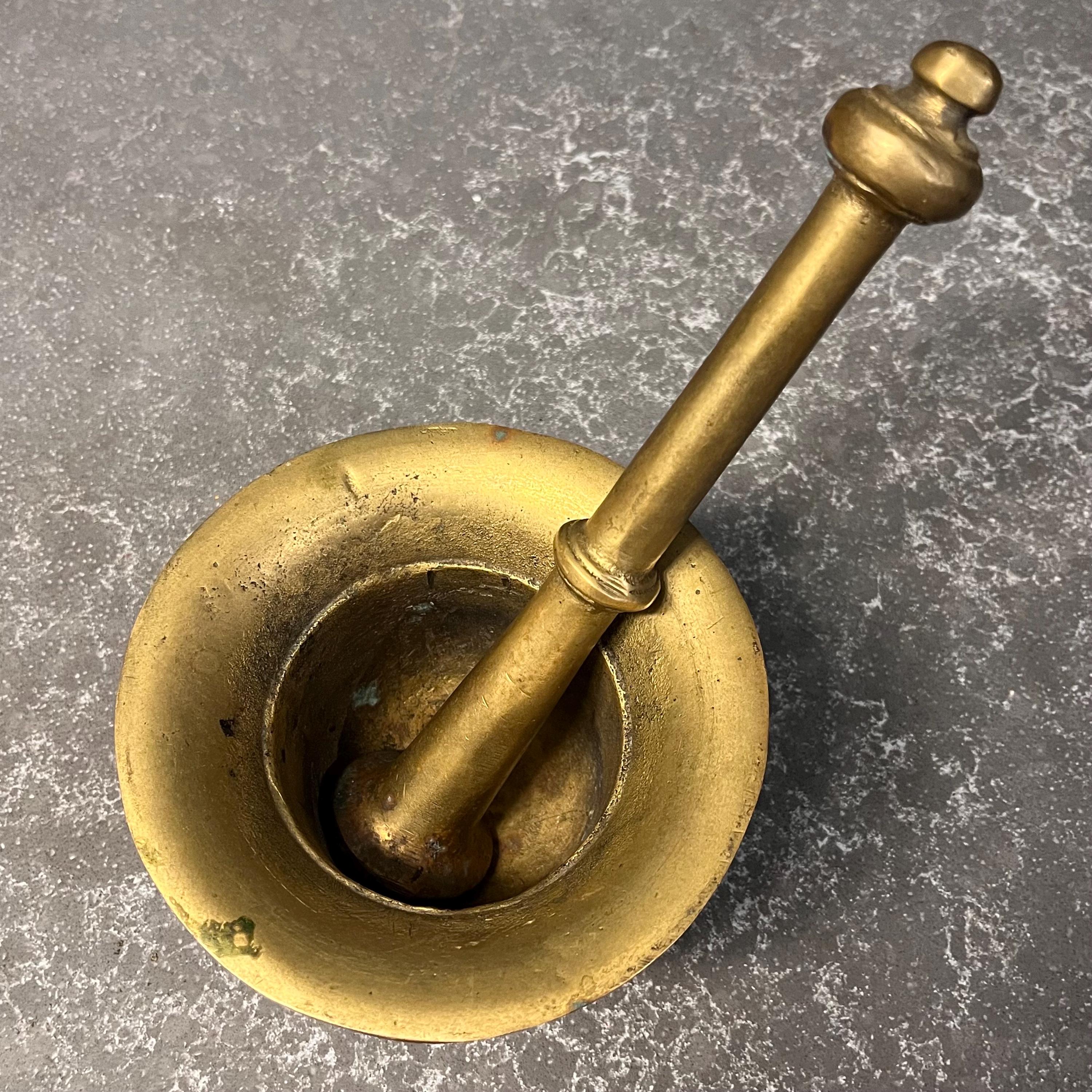 Solid Brass Mortar & Pestle, Kitchen Decor, Brass Decor, Apothecary ...