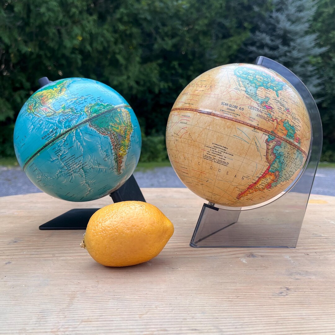 Danish Scan Globe, Desk / Shelf Accessories, Office Decor, Travel Decor ...