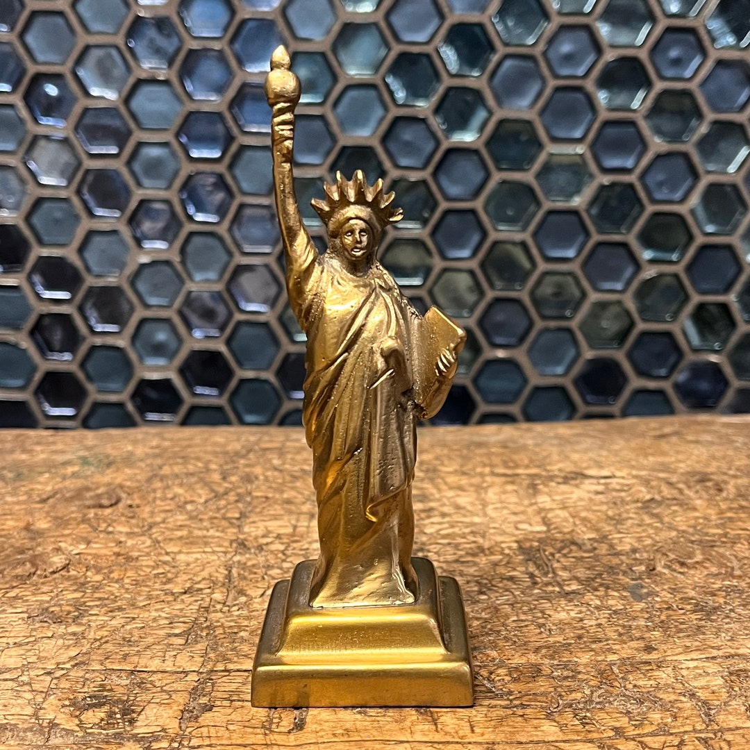 Brass Restoration Hardware Statue of Liberty Sculpture, Brass Decor - Etsy