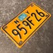 Decorative Authentic New York Motorcycle License Plate, Automotive ...
