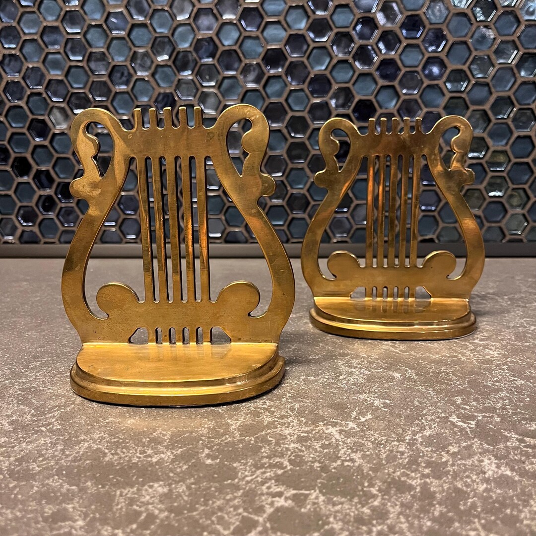 1970s Spectrum Div. Designs Metal Hand Bookends, Shelf Decor, Made in U ...