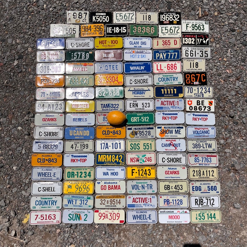 Collection of 95 Wheaties Cereal Box Bike License Plates, Man Cave ...