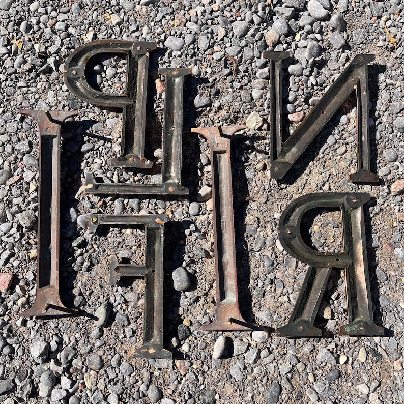 Large Brass Letters, Industrial Decor, Gallery Wall, Brass Decor ...