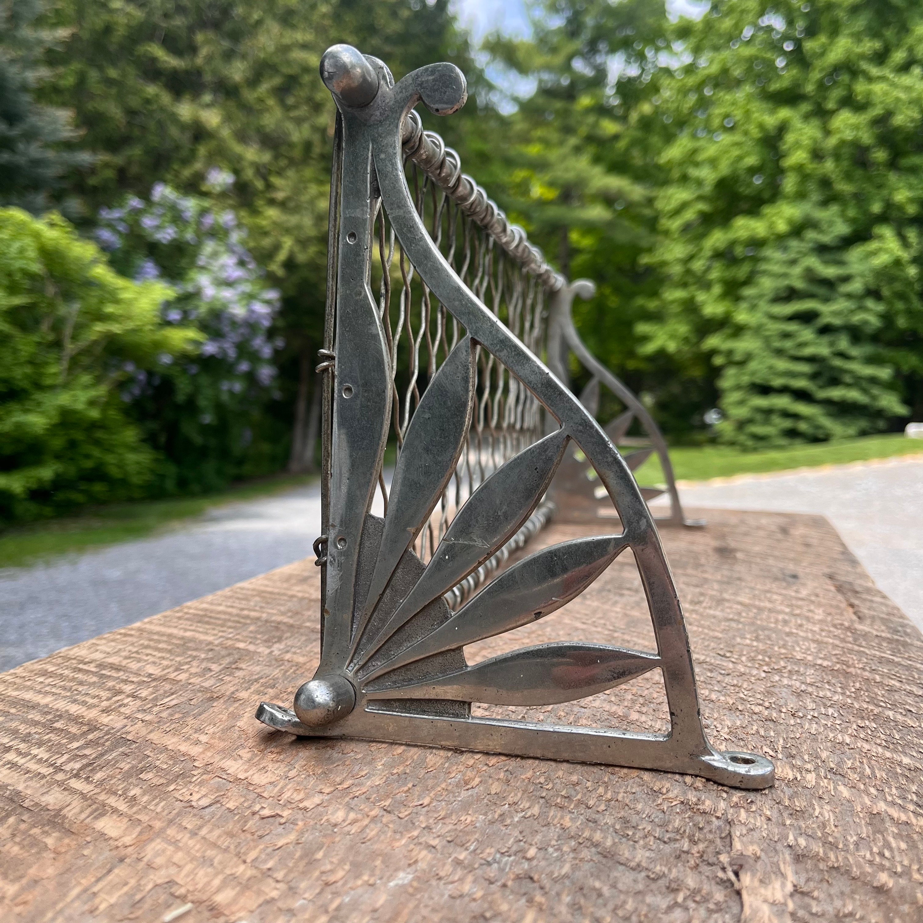 Polished Aluminum Wall Mounted Railroad / Train Luggage Rack With ...