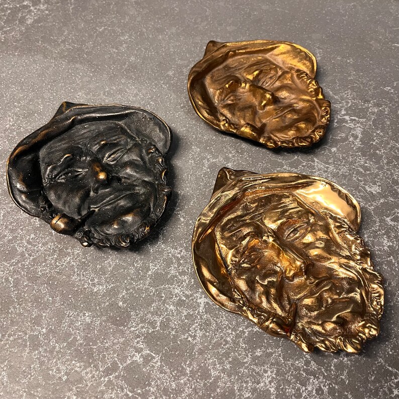 Solid Brass Fisherman/sailor Catch-all Dish, Ashtray, Soap Dish ...