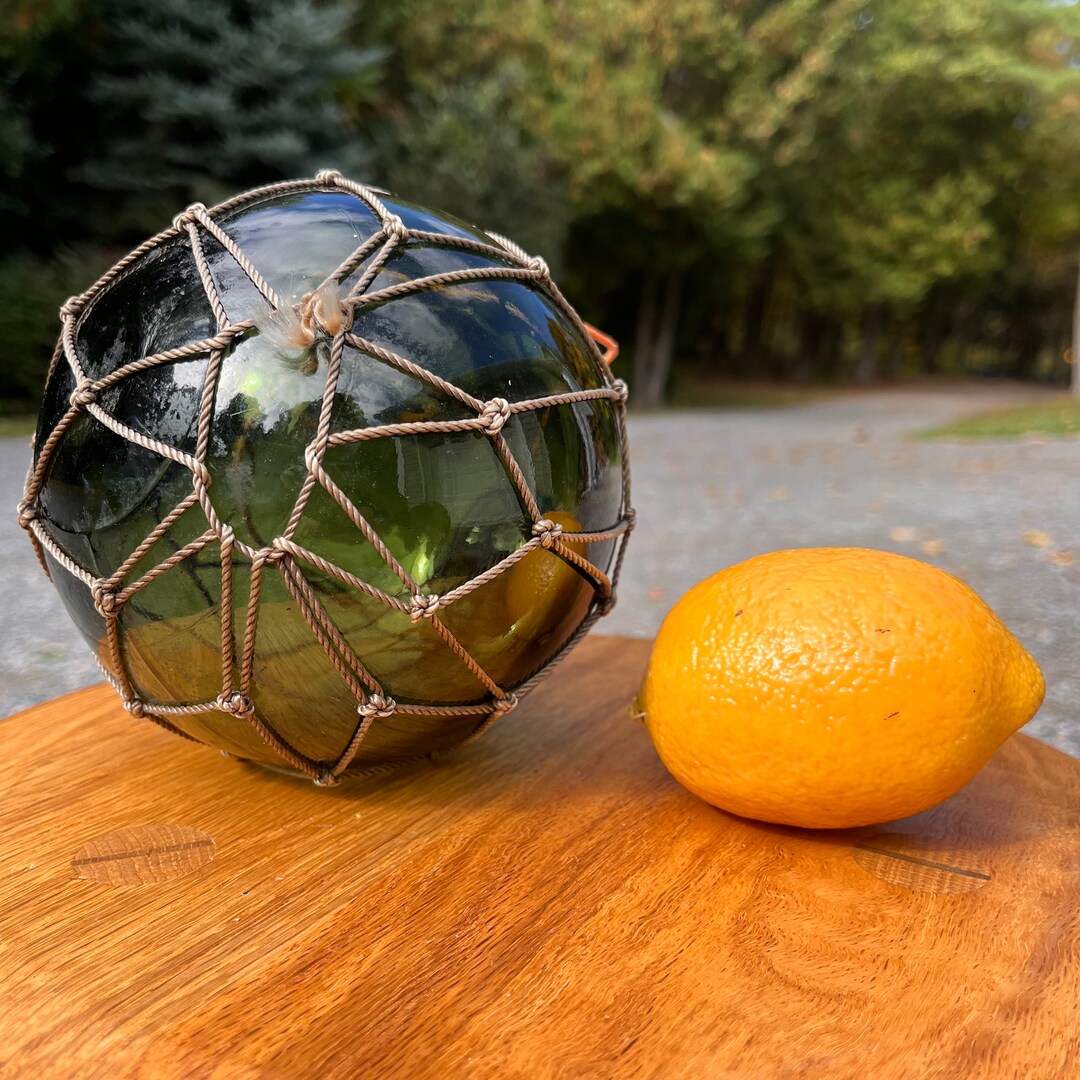 1960s East Coast Glass Fishing Float, Coastal / Nautical / Shelf Decor ...