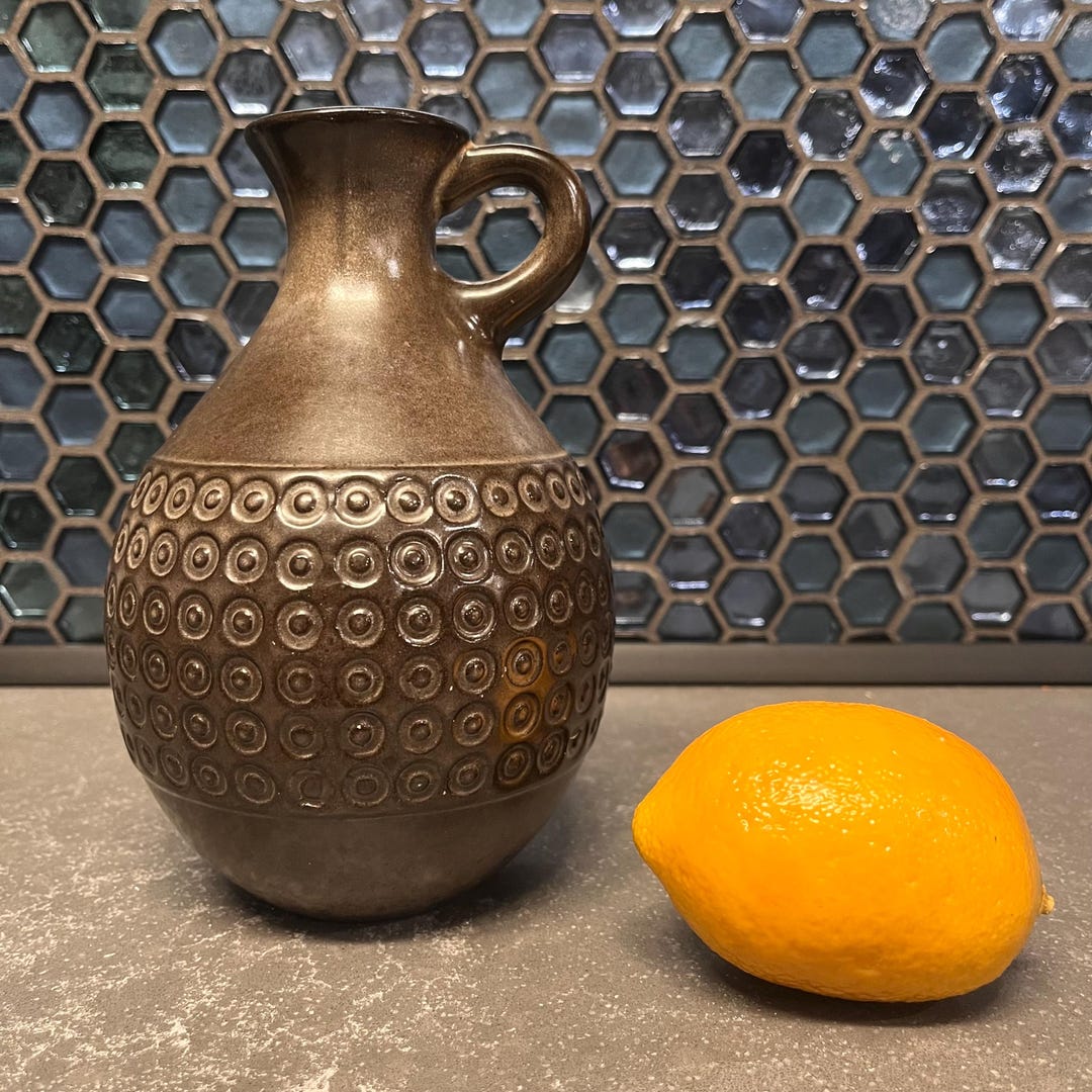 1960s Upsala Ekeby Swedish Pottery Vase by Mari Simmulson, Etna Jar ...