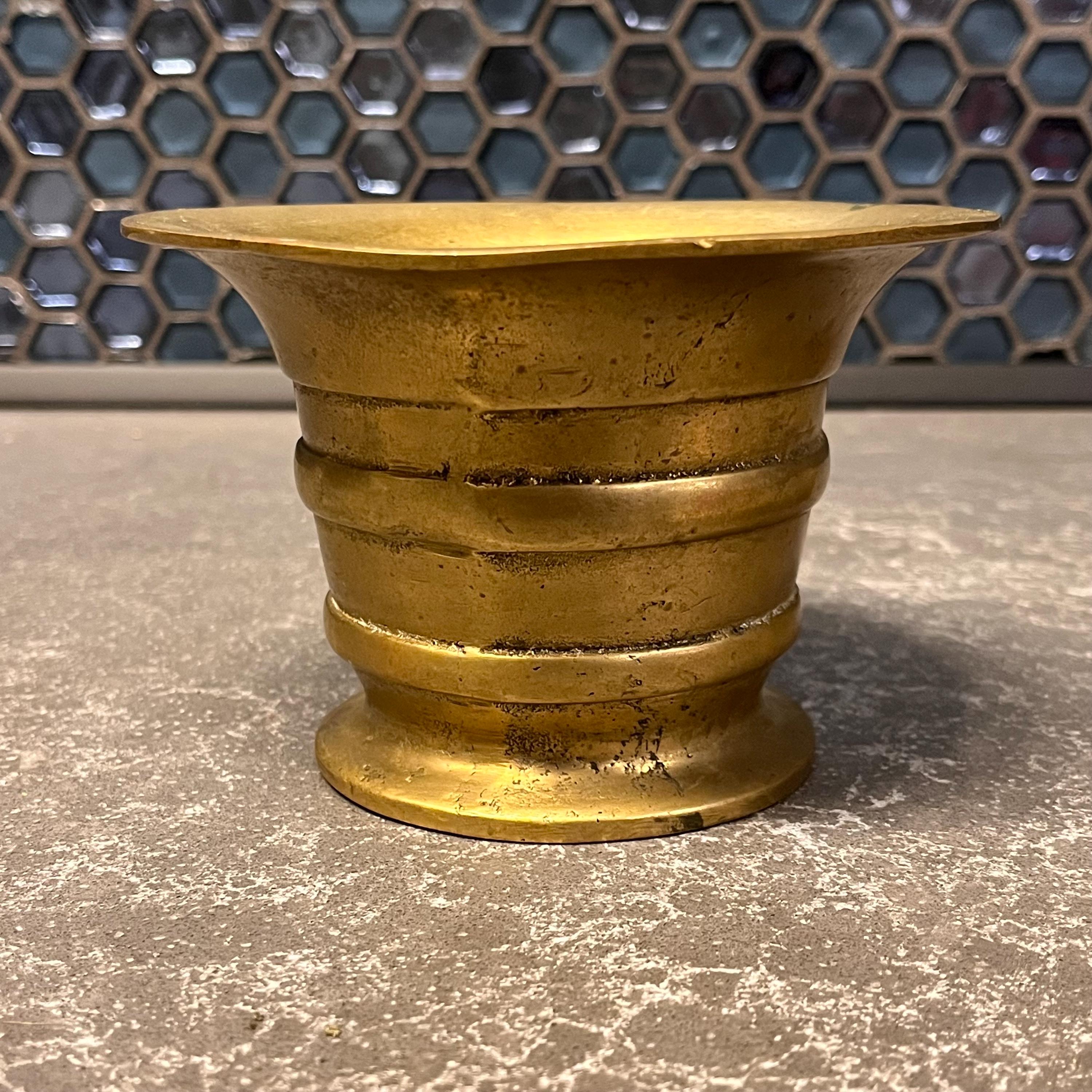 Solid Brass Mortar & Pestle, Kitchen Decor, Brass Decor, Apothecary ...