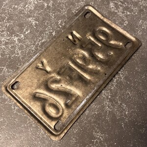 Decorative Authentic New York Motorcycle License Plate, Automotive ...