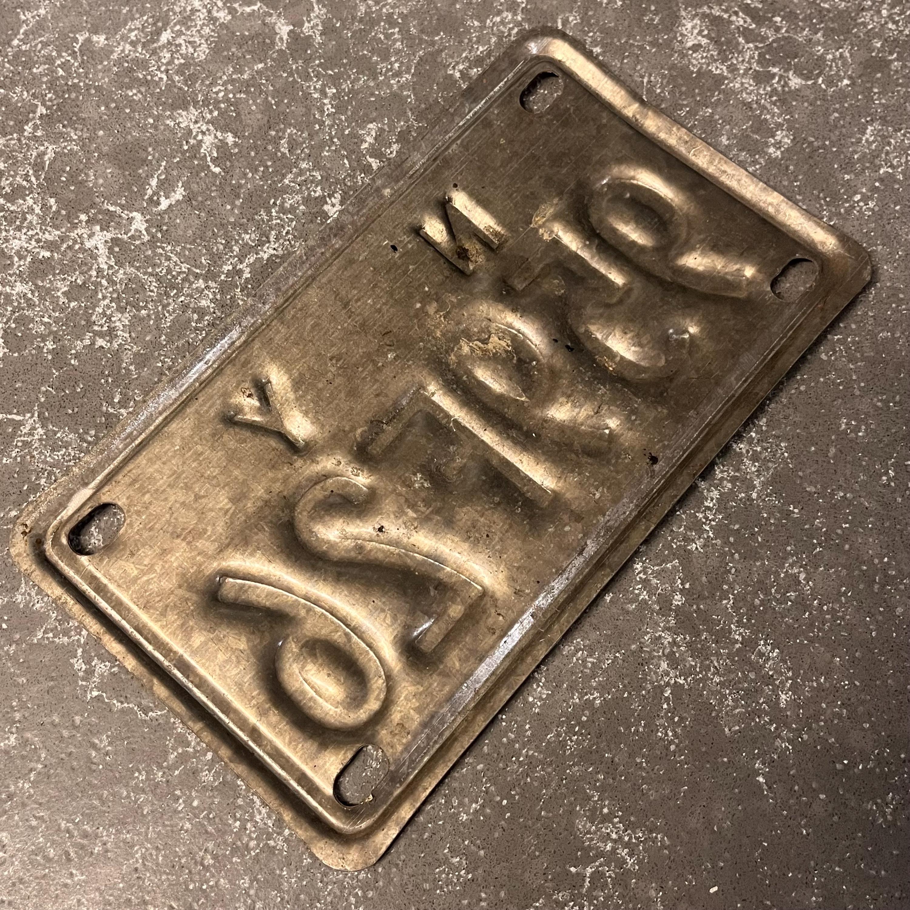 Decorative Authentic New York Motorcycle License Plate, Automotive ...