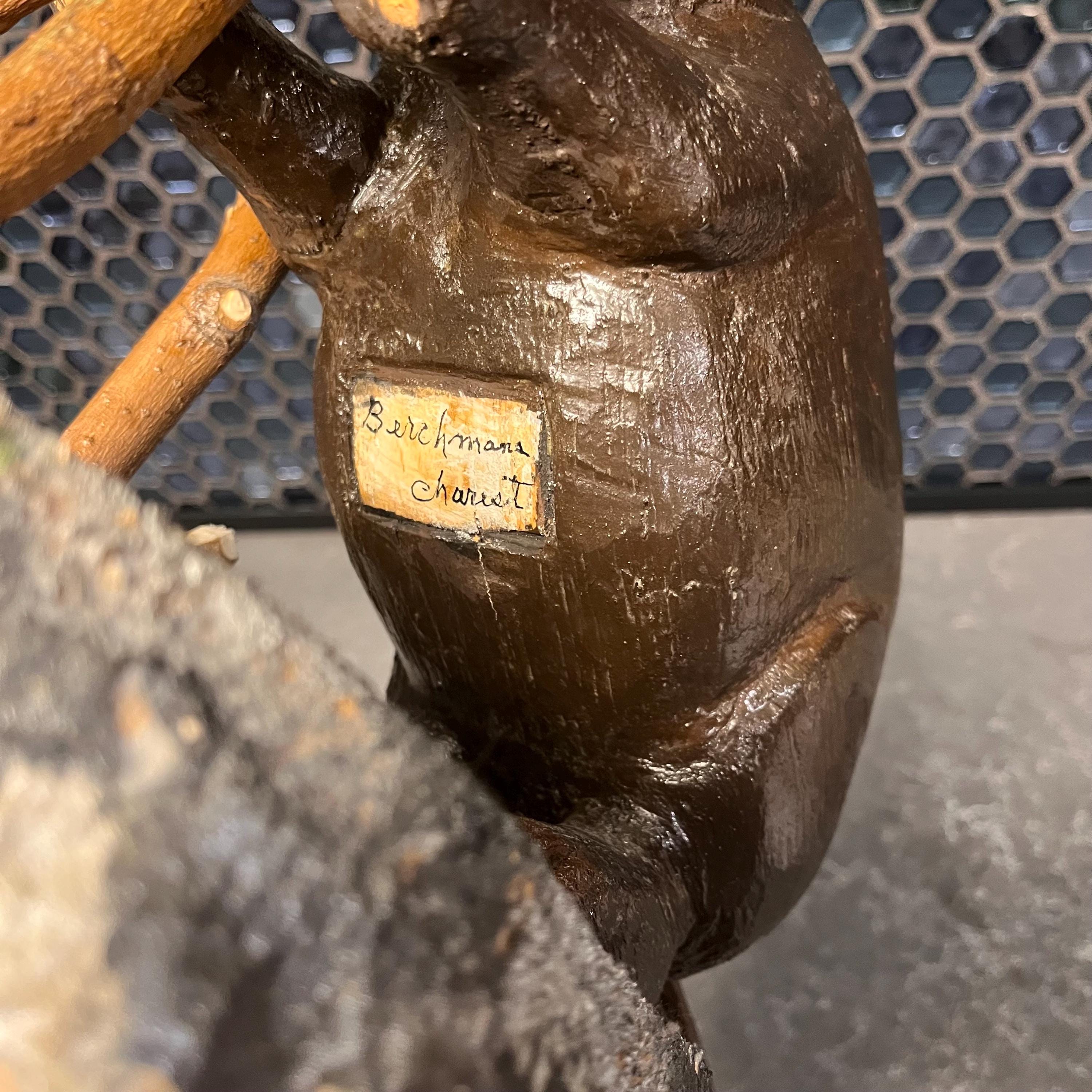 Folk Art Beaver Sculpture by Berchmans Charest, La Mauricie, Quebec ...