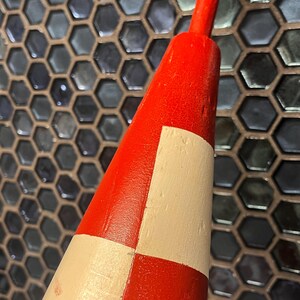 Hand Painted Checkered Folk Art Rocket Ship, Primitive Style, Canadian ...