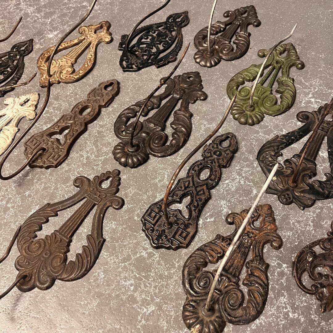 Collection of Antique Victorian Receipt Spike Holders, Wall Mount ...