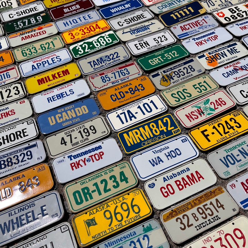 Collection of 95 Wheaties Cereal Box Bike License Plates, Man Cave ...