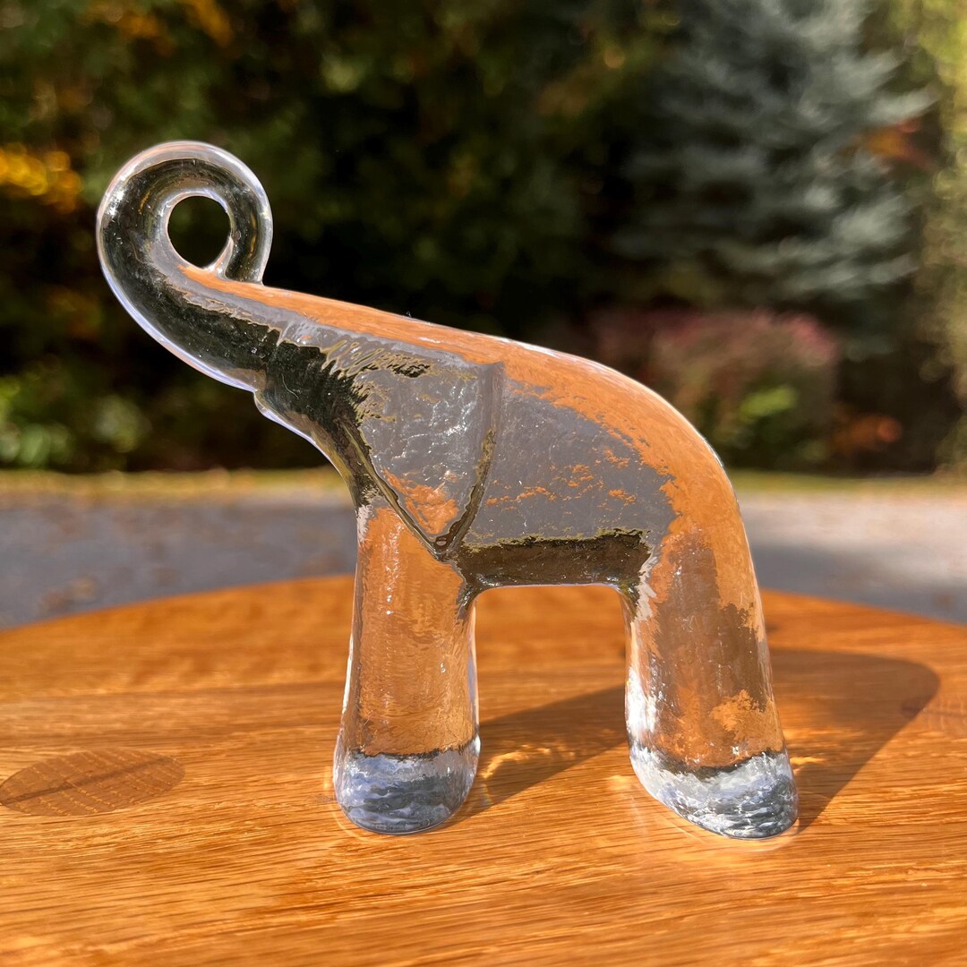 1960s Kosta Boda “zoo Series” Elephant Paperweight by Bertil Vallien ...