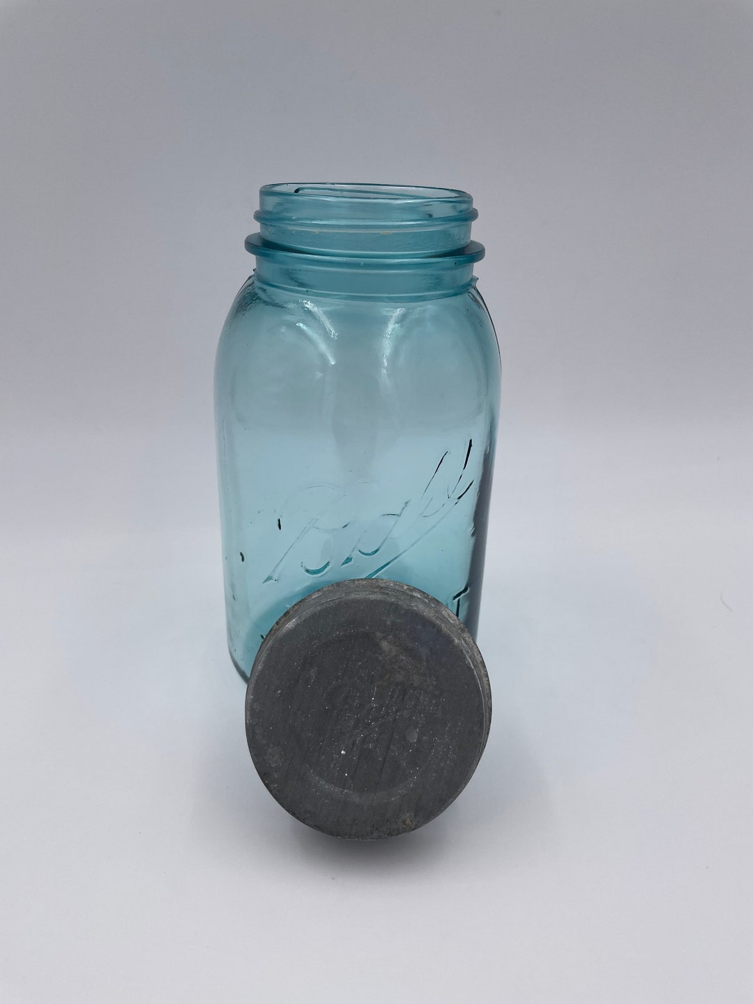 Antique 1910s Ball Mason Jar, Quart Size With Zinc Lid - Etsy