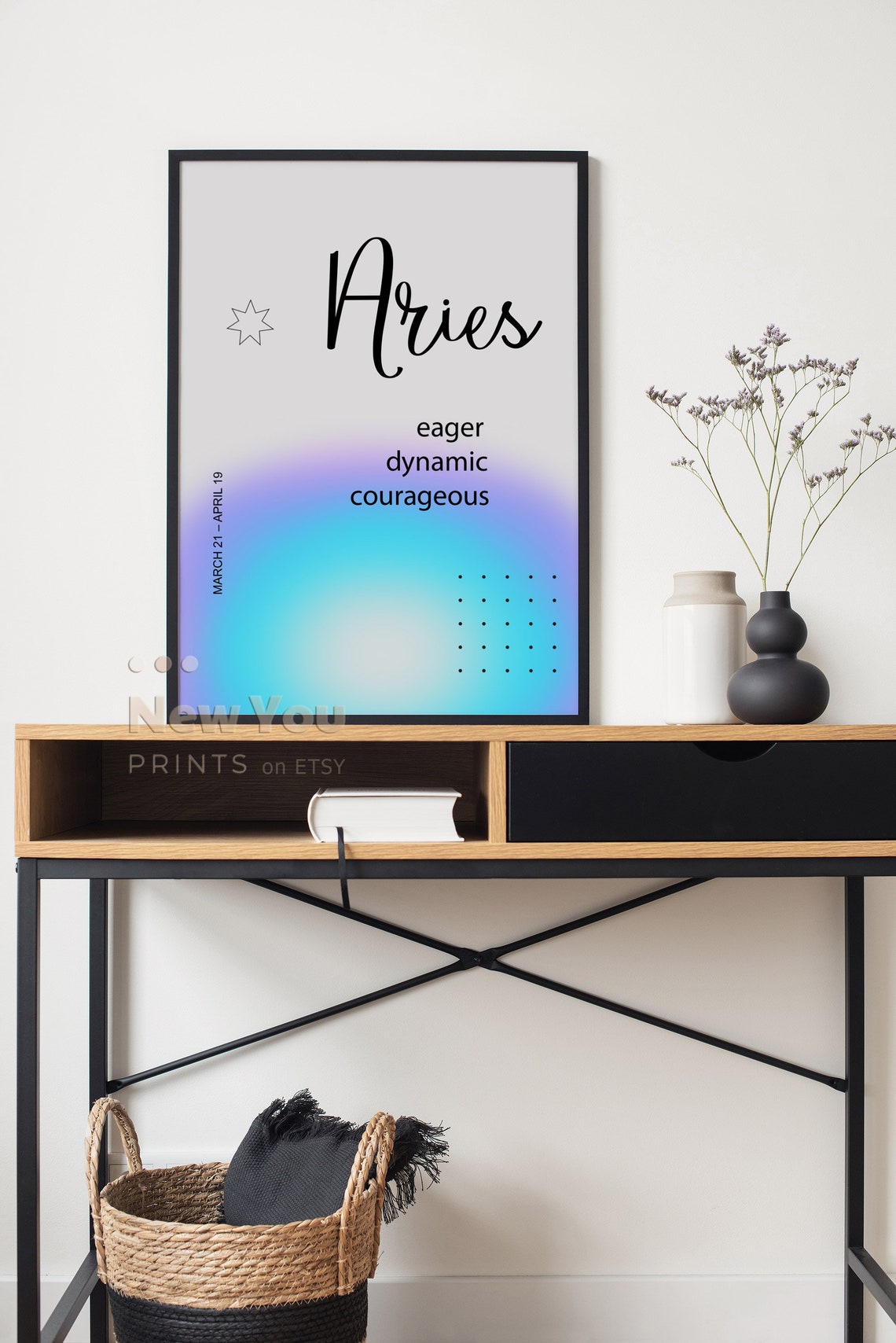 ARIES Star Sign Instant Download Print Zodiac Art Printable - Etsy