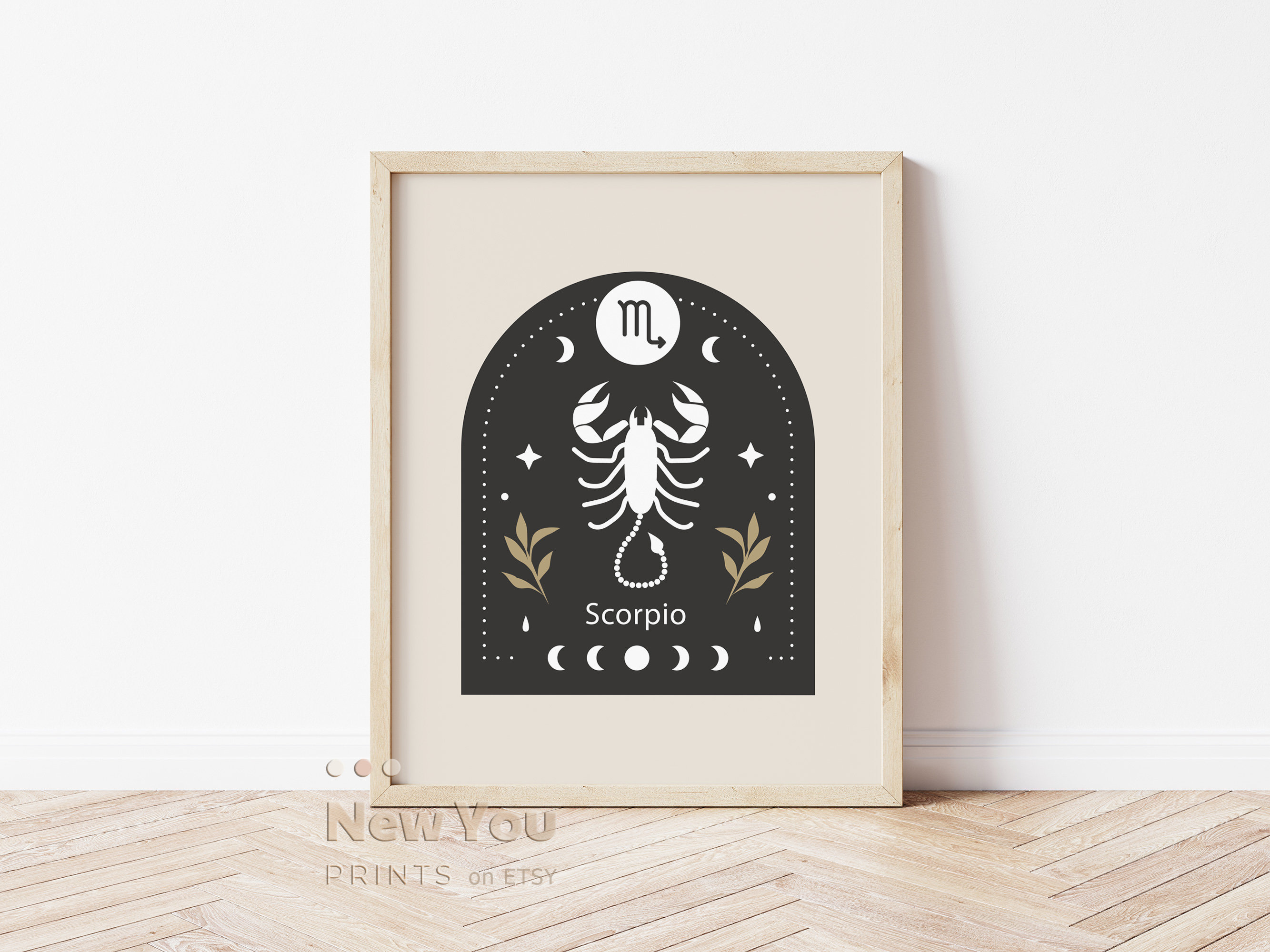 Scorpio Wall Art Print, Boho Poster, Star Sign, Printable Wall Art ...
