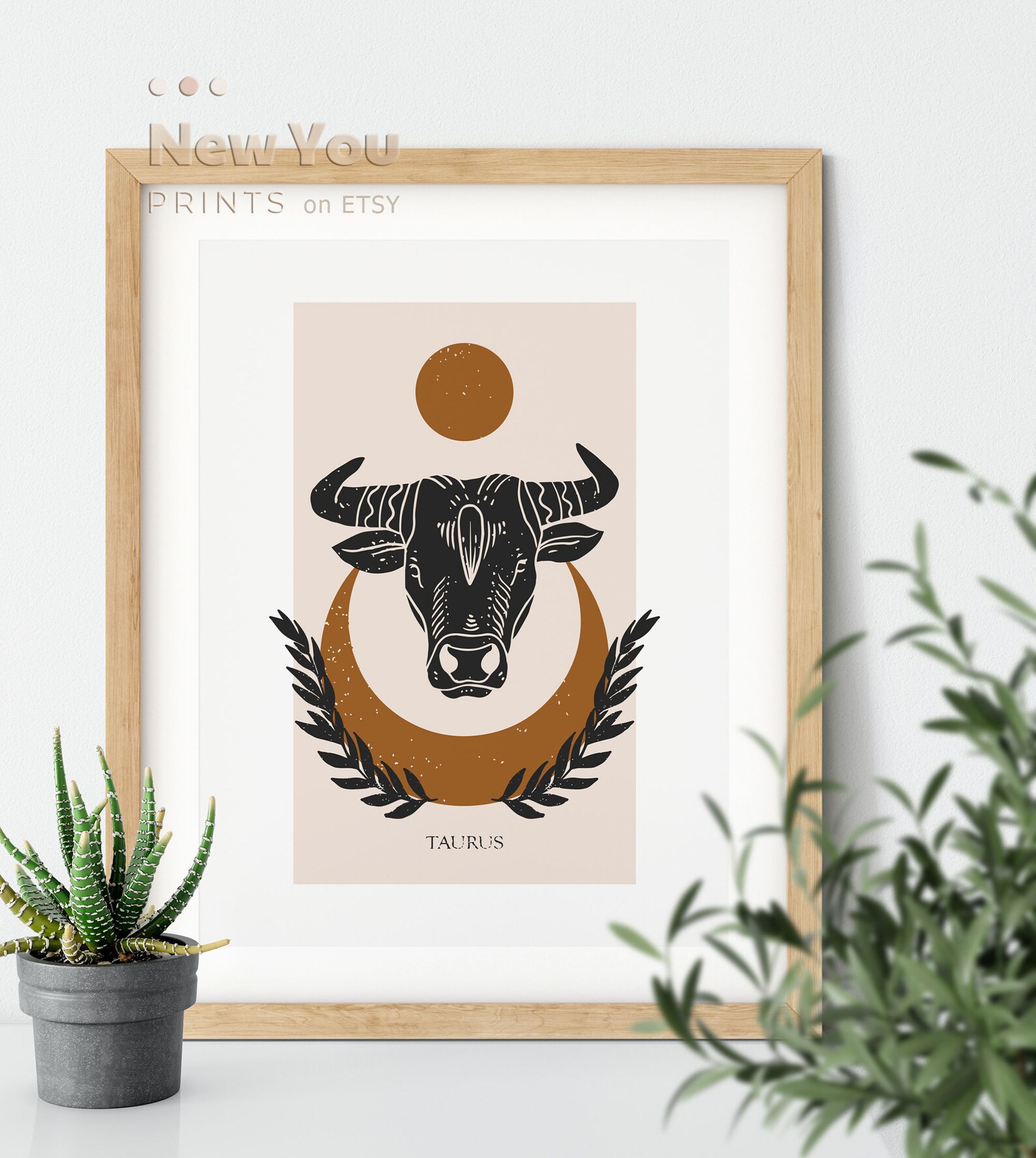 Taurus Wall Art Gift for Taurus Taurus Print Gift - Etsy