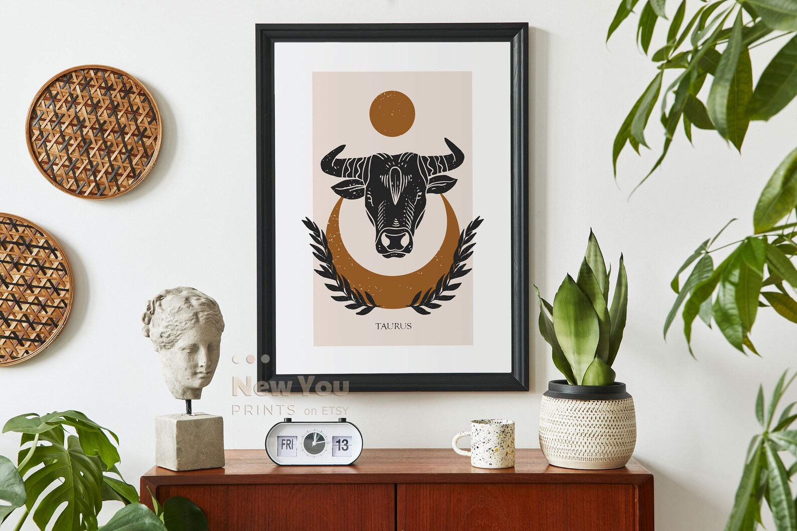 Taurus Wall Art Gift for Taurus Taurus Print Gift - Etsy