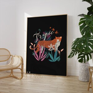 Jungle Leopard Print, Cheetah Poster Print, Jungle Poster, Tropical ...