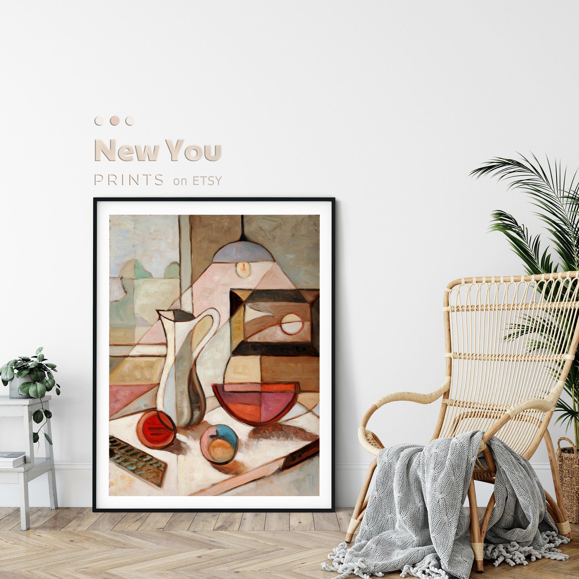Abstract Still Life Printable Art Modern Painting for Kitchen - Etsy