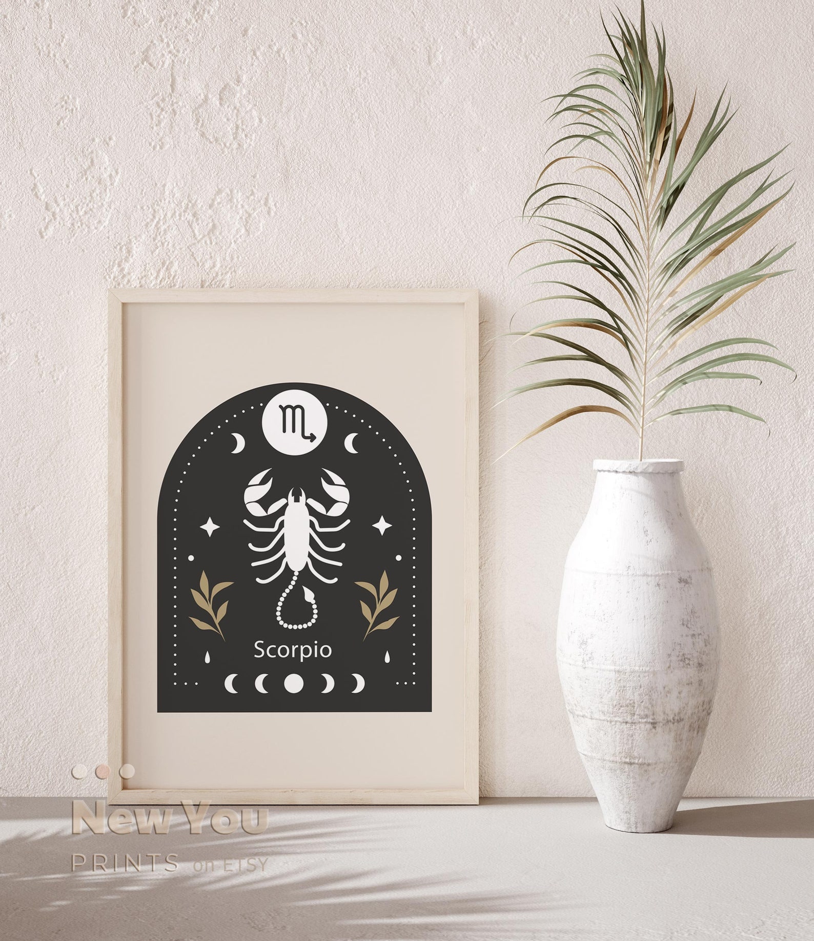 Scorpio Wall Art Print, Boho Poster, Star Sign, Printable Wall Art ...