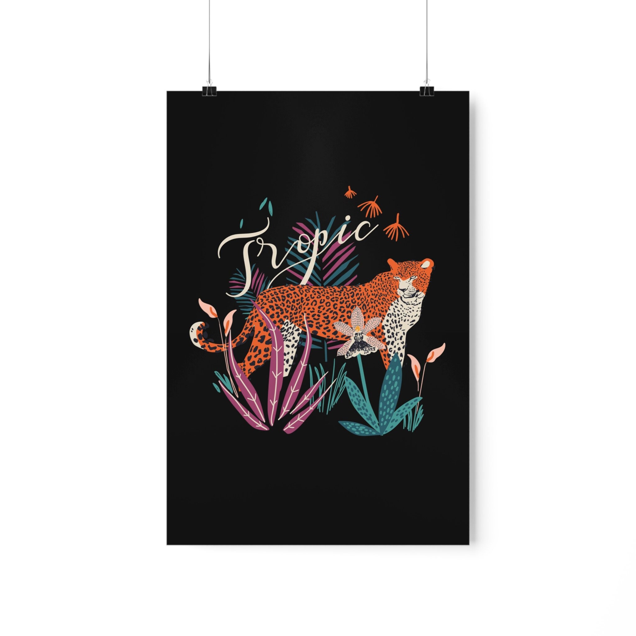 Jungle Leopard Print, Cheetah Poster Print, Jungle Poster, Tropical ...