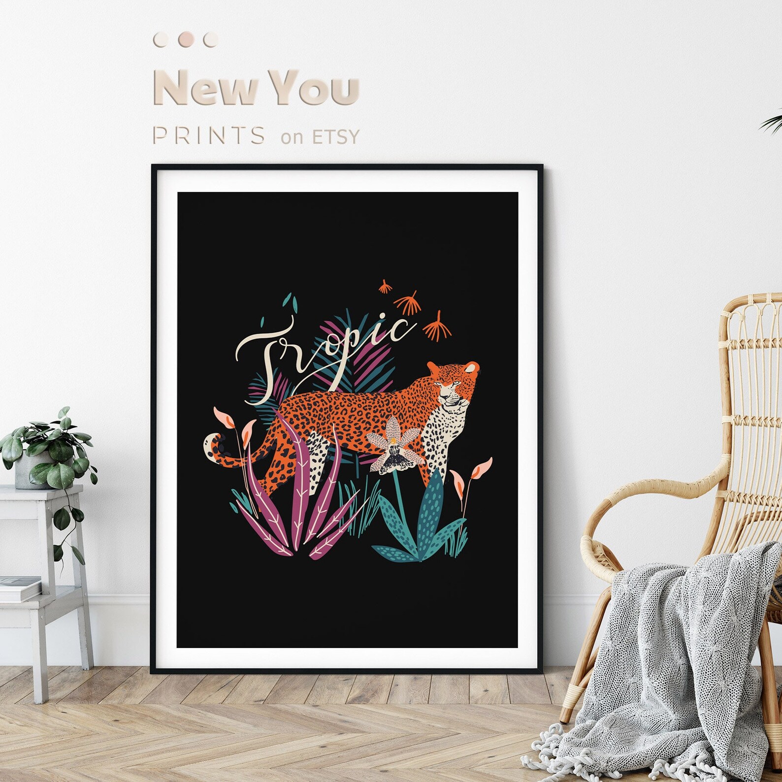 Jungle Leopard Print, Cheetah Poster Print, Jungle Poster, Tropical ...